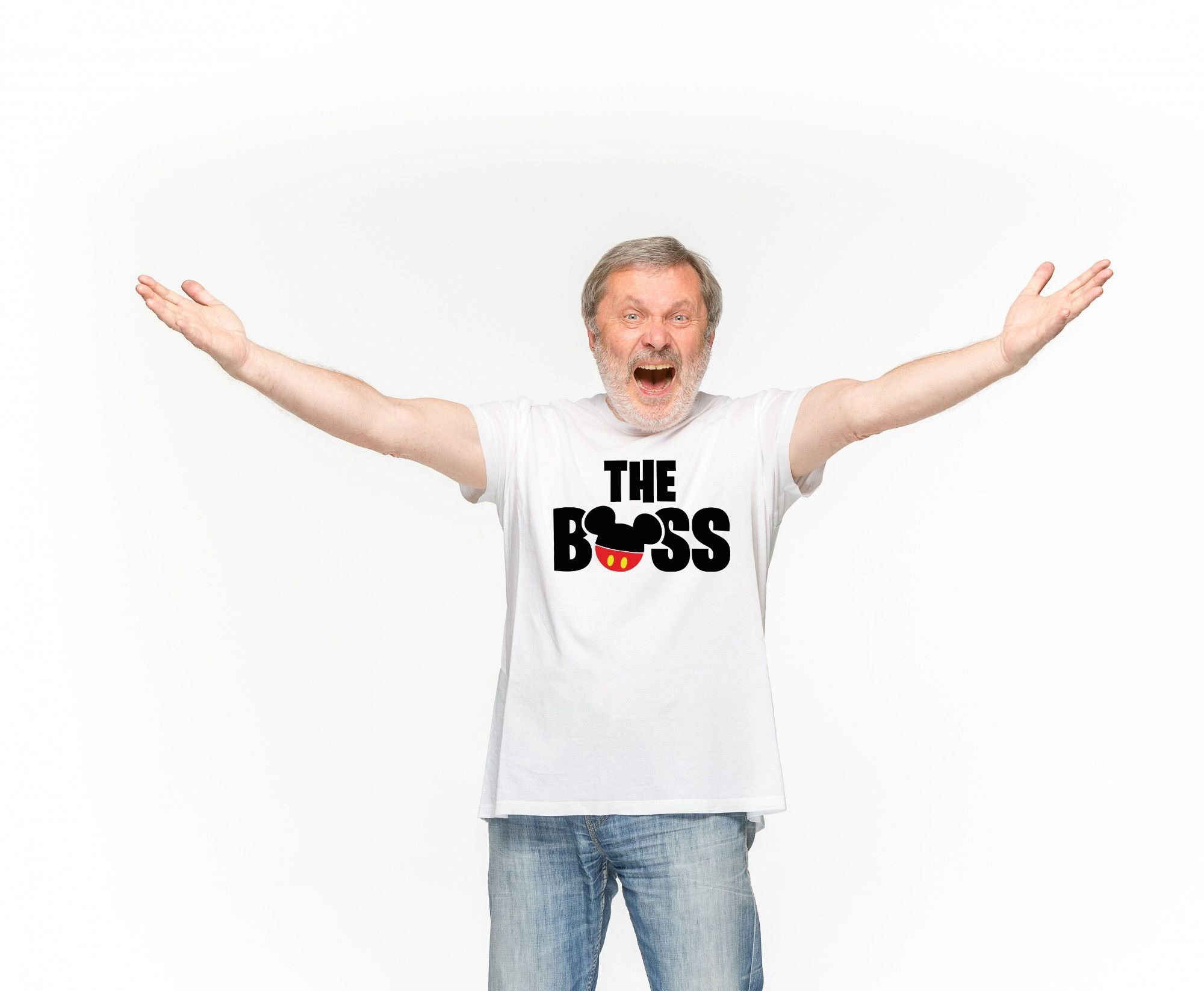 The Boss Svg , Mickey Svg, Cut Svg, Silhouette Cameo, Shirt Design, Dad ...