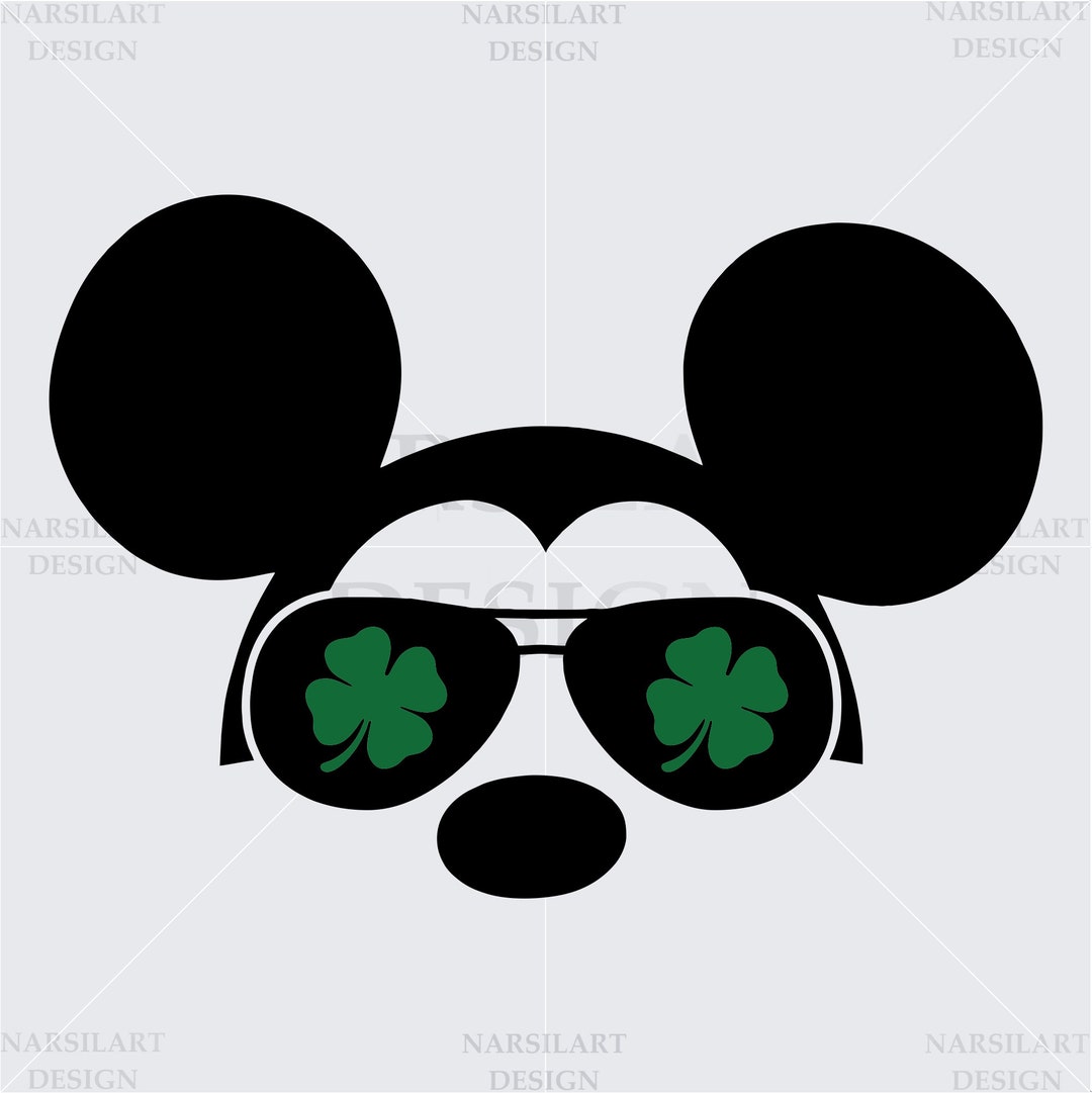 Saint Patricks Day Svg Mickey Head Svg Instant Download Vector Files