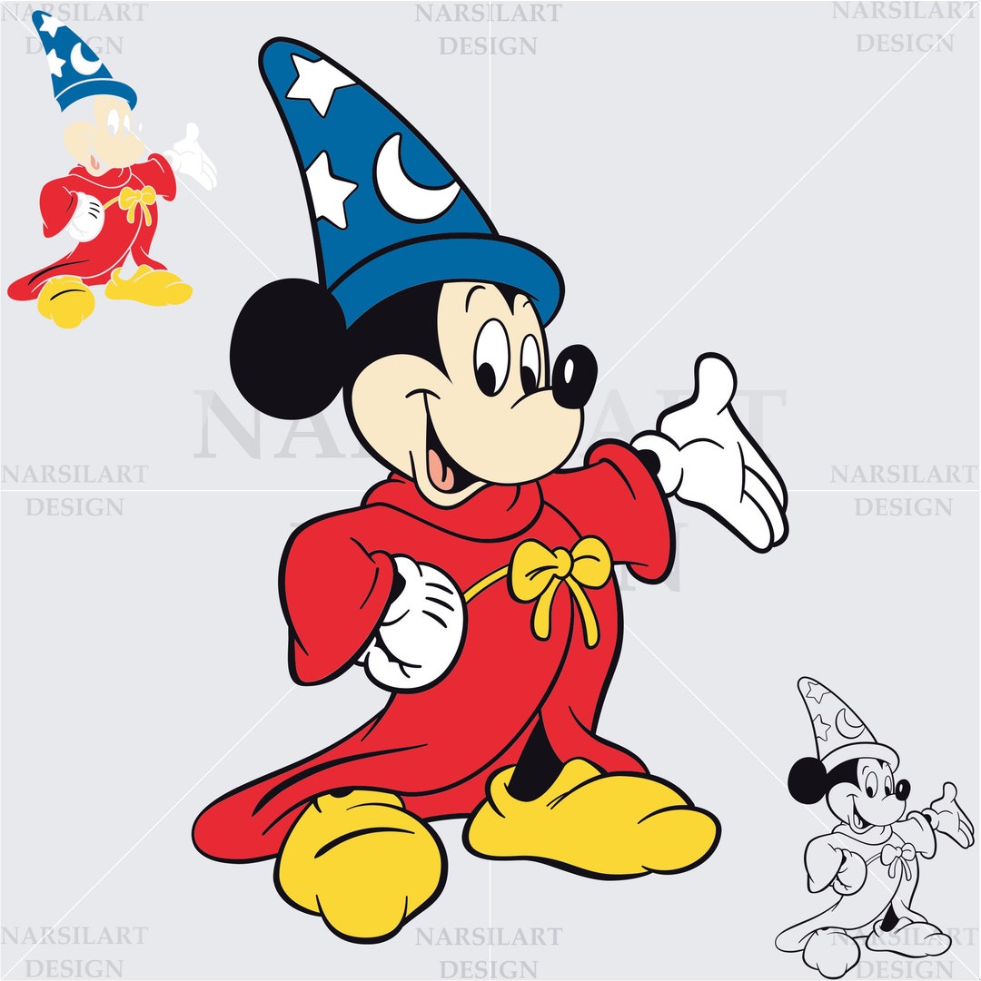 Layered Magic Mickey SVG Vector Cut Files for Cricut and - Etsy