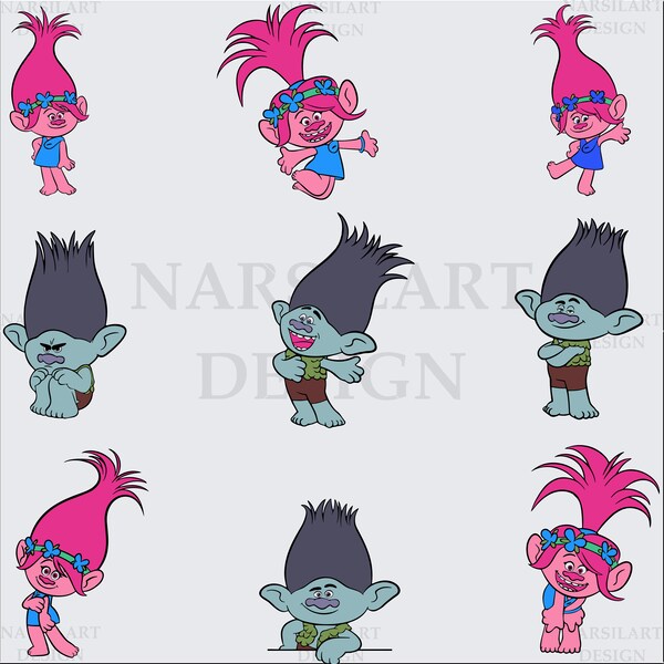 Trolls Svg - Etsy