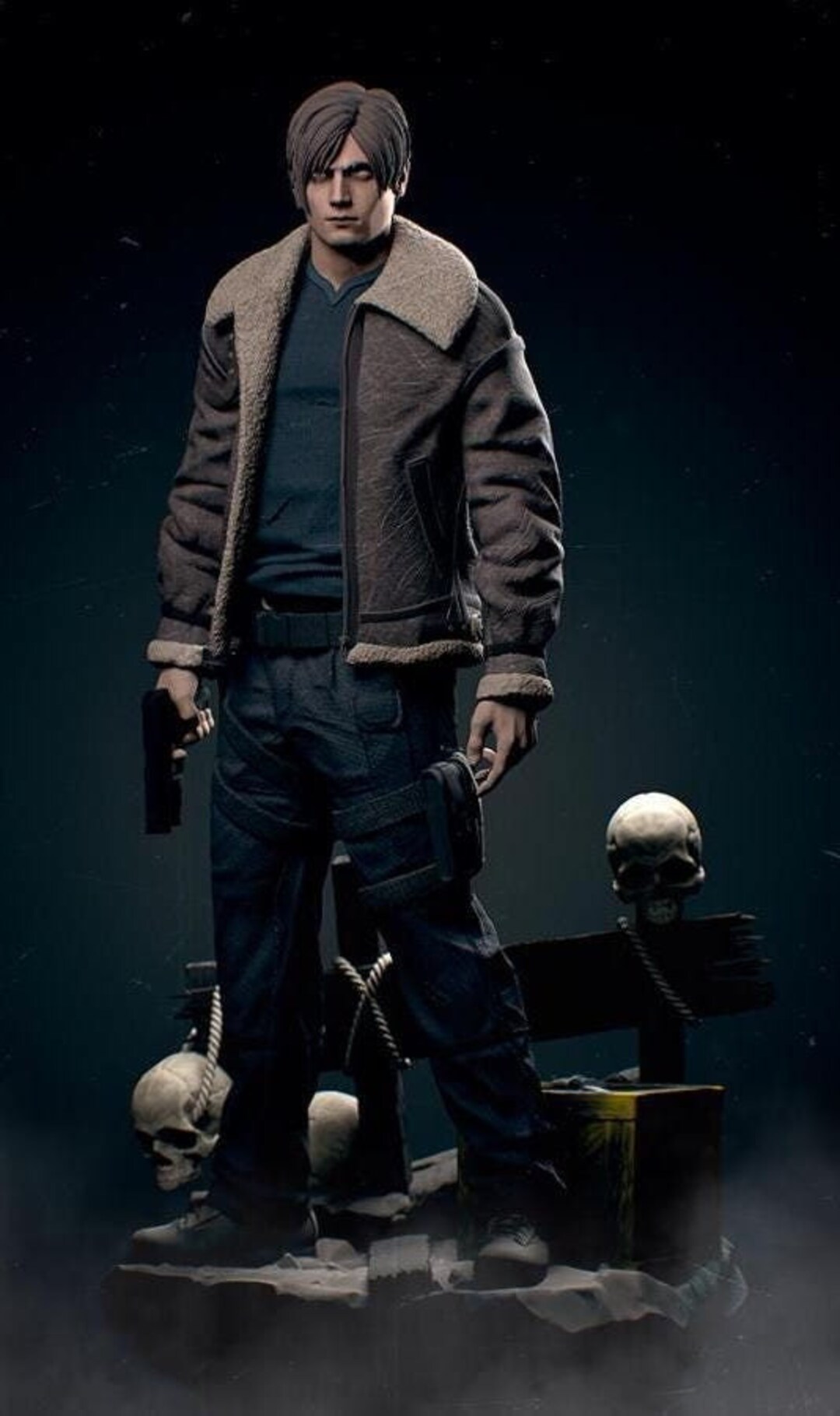 Figure Leon Kennedy Fanart V3 RE Scale 1/4-1/10 - Etsy