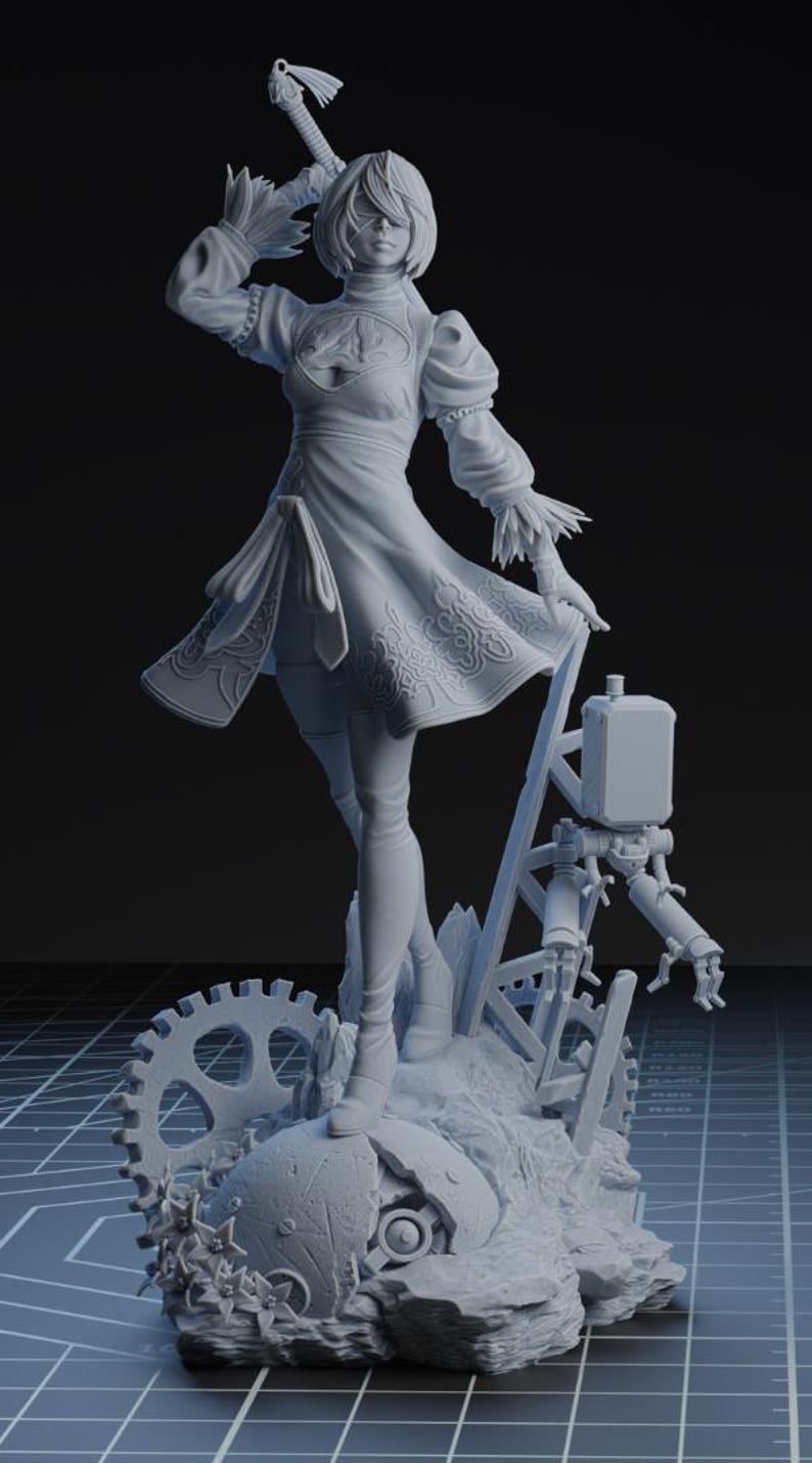 Figure Nier Automata B2 V3 Fanart Scale 1/4-1/10 - Etsy