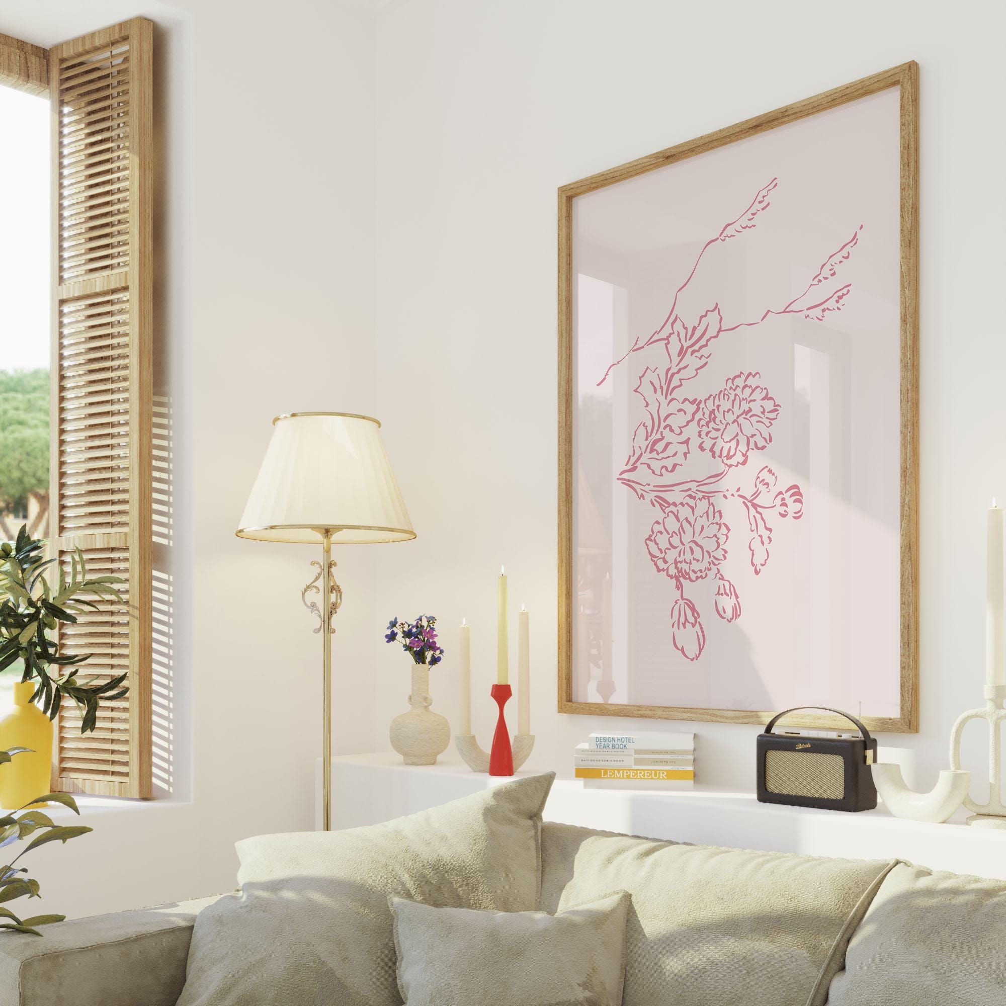Blush Pink Posters, Wildflower Printable Art, Soft Palette Floral Wall ...