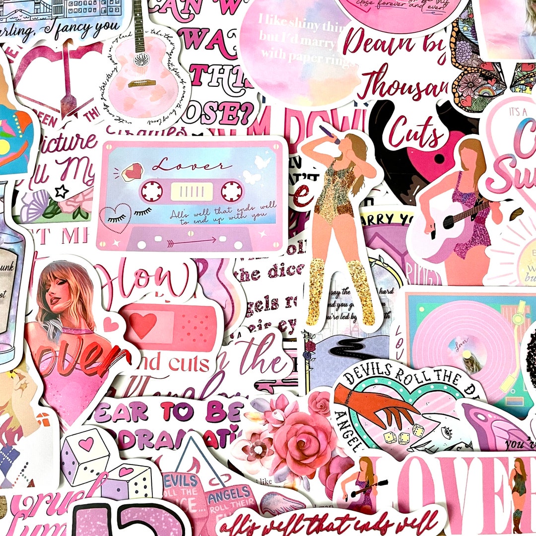 Taylor Swift Lover Era Inspired Stickers Lucky Dip 10,20 Pack Kindle ...