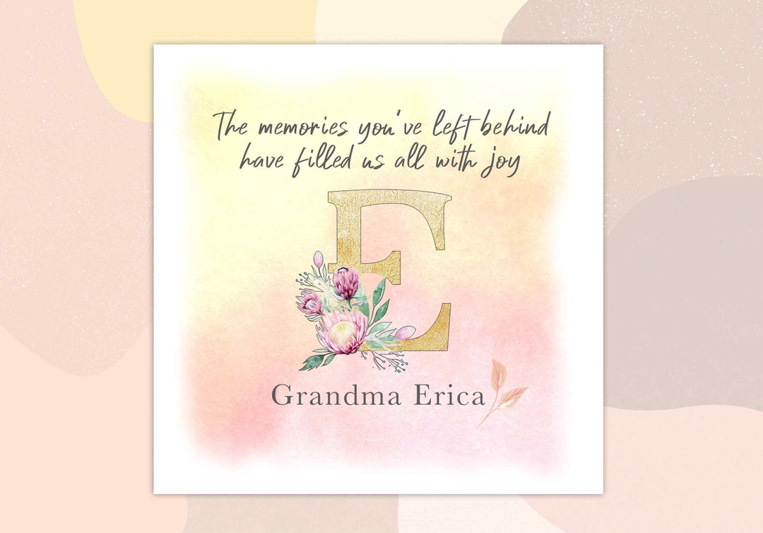Bereavement Card Personalised Sad Loss Card Simple Style - Etsy
