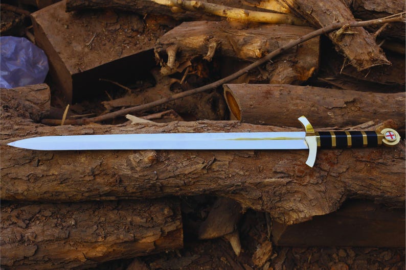 Authentic Handcrafted Templar Sword , Historical Crusader Sword ...