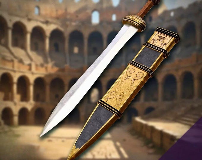 Roman Gladius Historical Custom Made Sword — Full Tang Steel Blade ...
