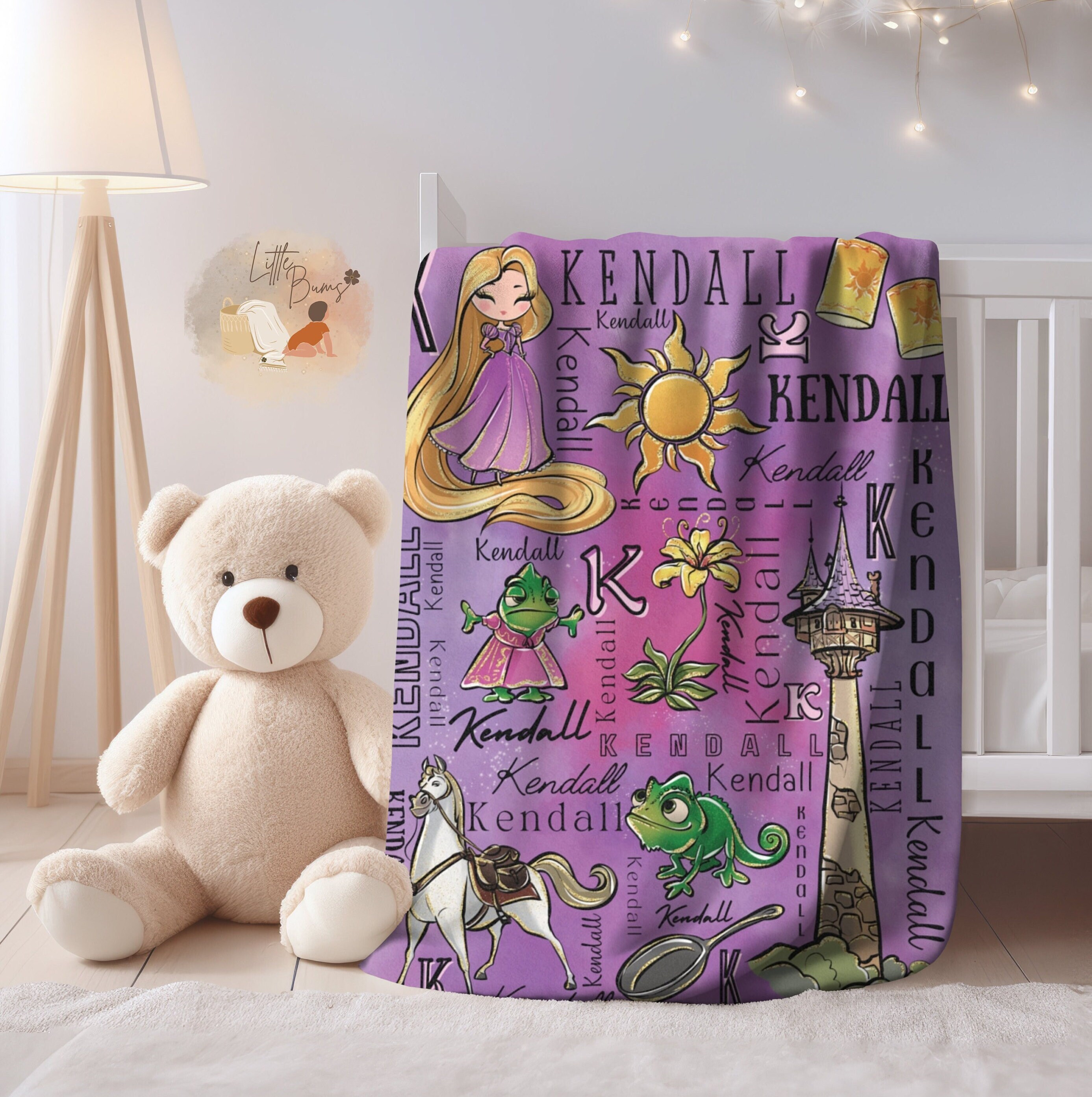 Sherpa Disney Princess Blanket Tangled Blanket Baby Blanket Kids Banket ...