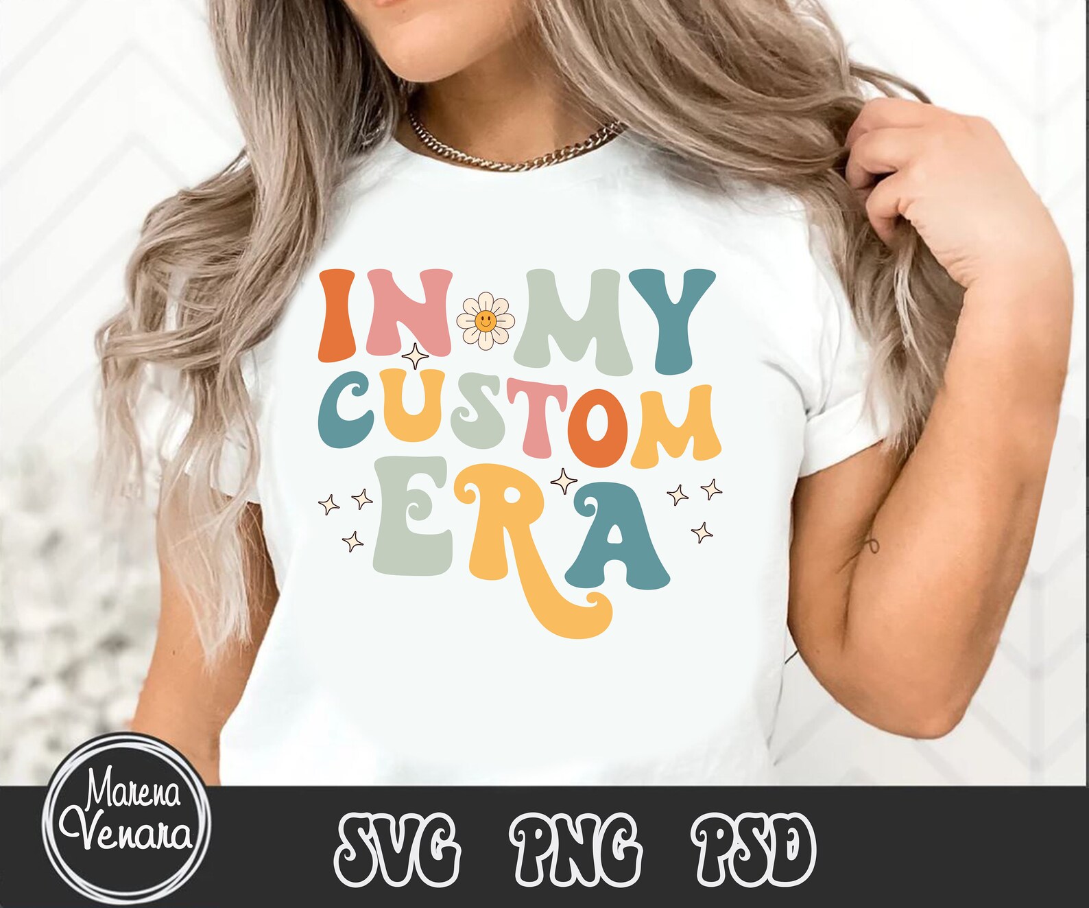 In My Custom Era SVG PNG Custom Era SVG Png Wavy Letters Shirt Trendy ...