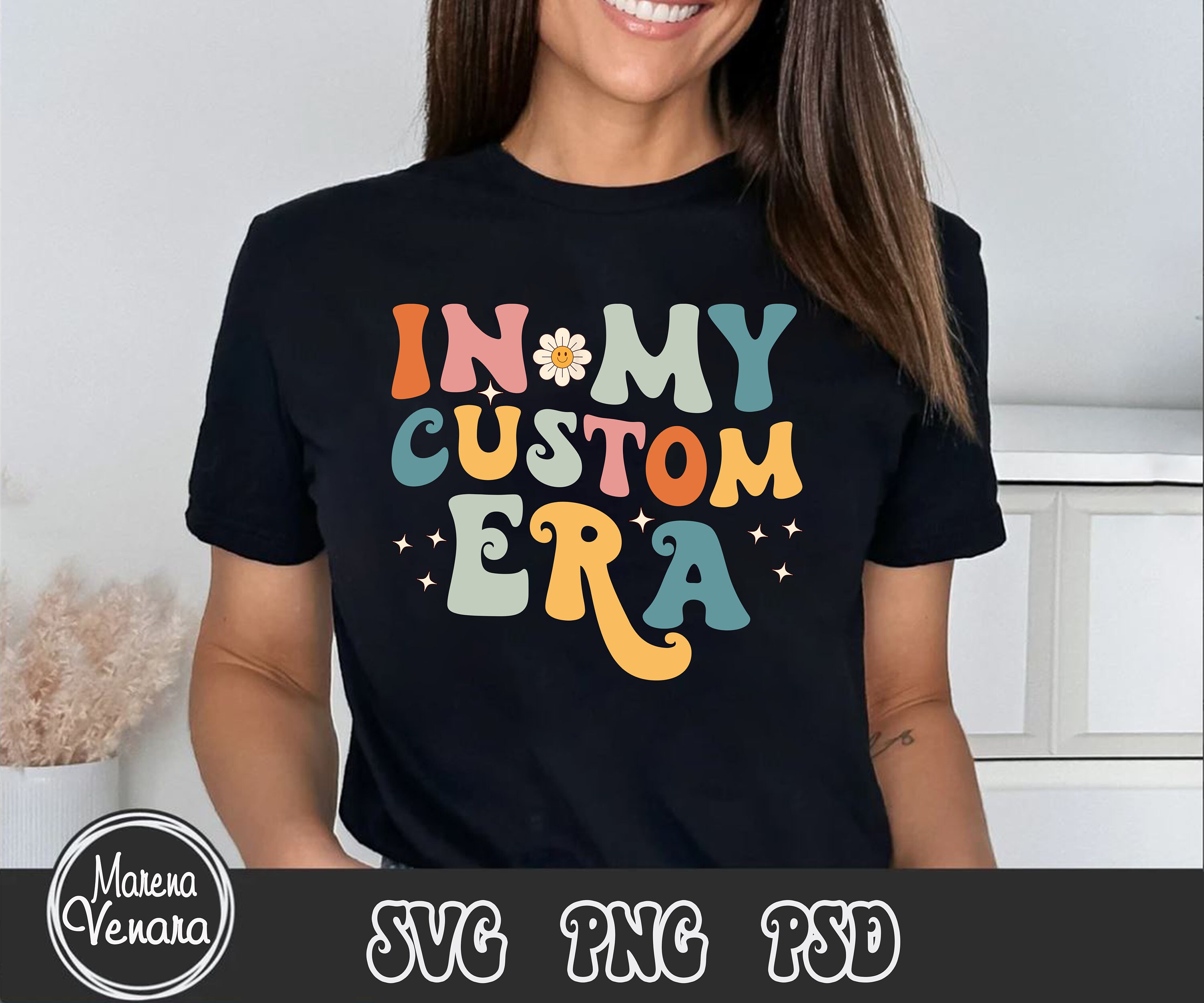 In My Custom Era SVG PNG Custom Era SVG Png Wavy Letters Shirt Trendy ...