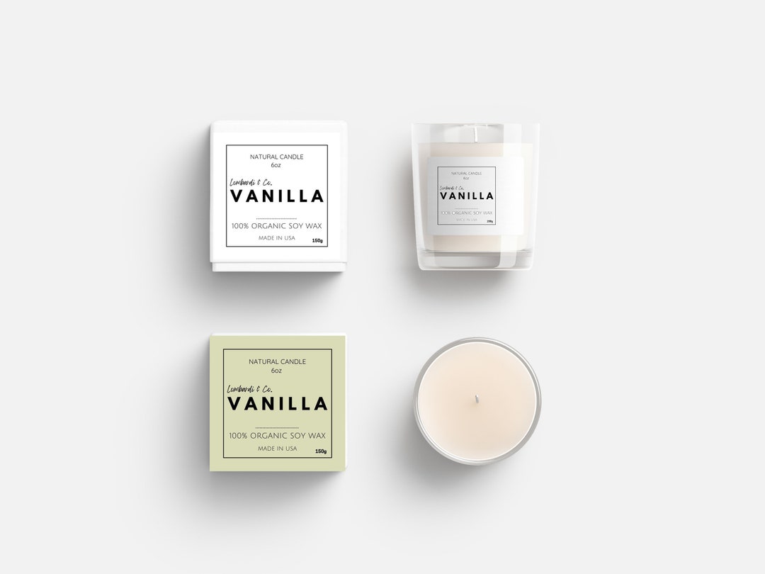 Editable Vintage Candle Labels - Etsy