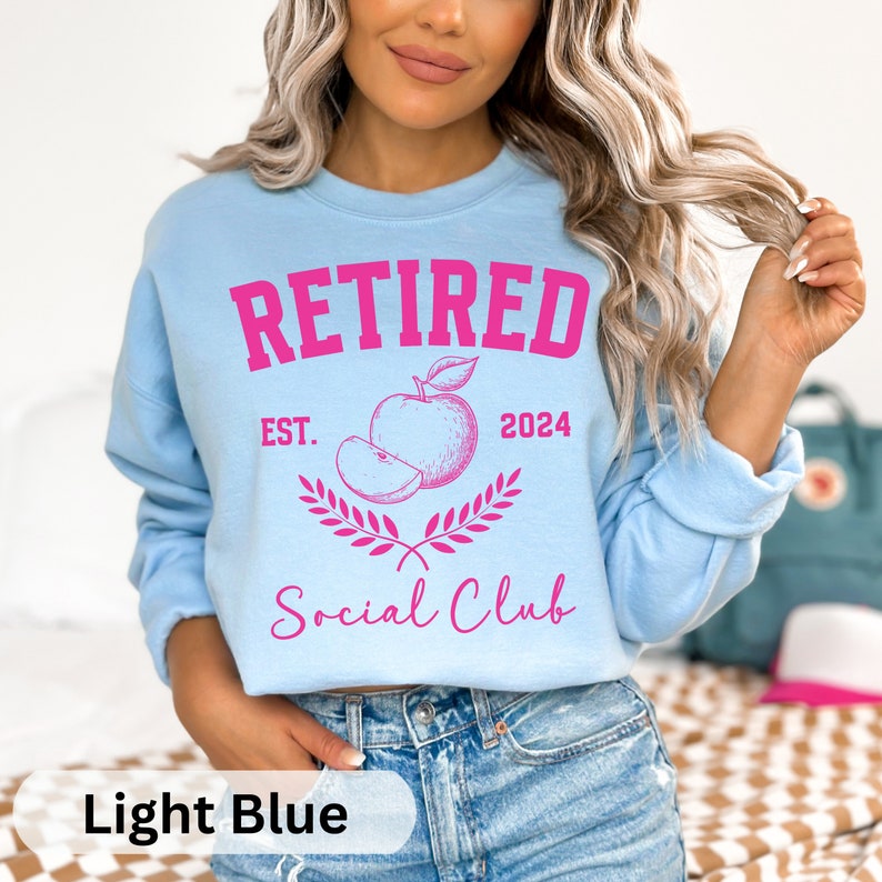 Retired Teacher Sweatshirt Teacher Appreciation Coquette Aesthetic