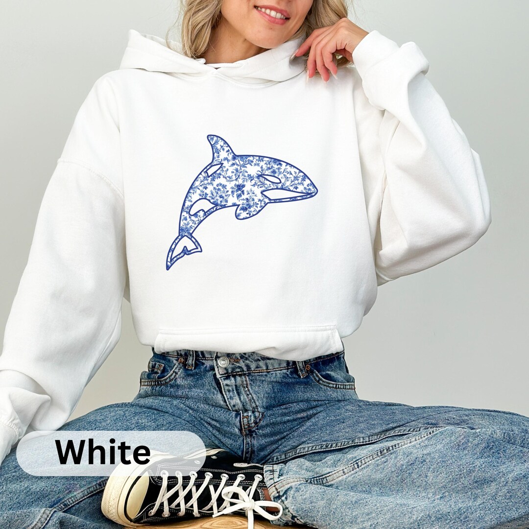 Toile Orca Hoodie Coconut Girl Sweatshirt Surfing Orca Sweater Respect ...