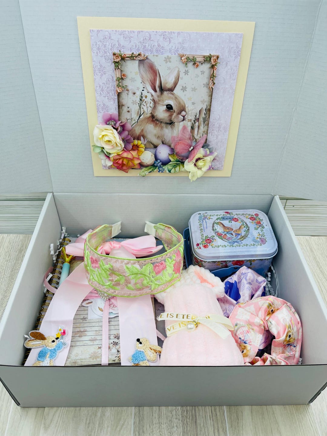 Curated Easter Gift Box: Bunny Theme, Accessories & Keepsakes - Etsy