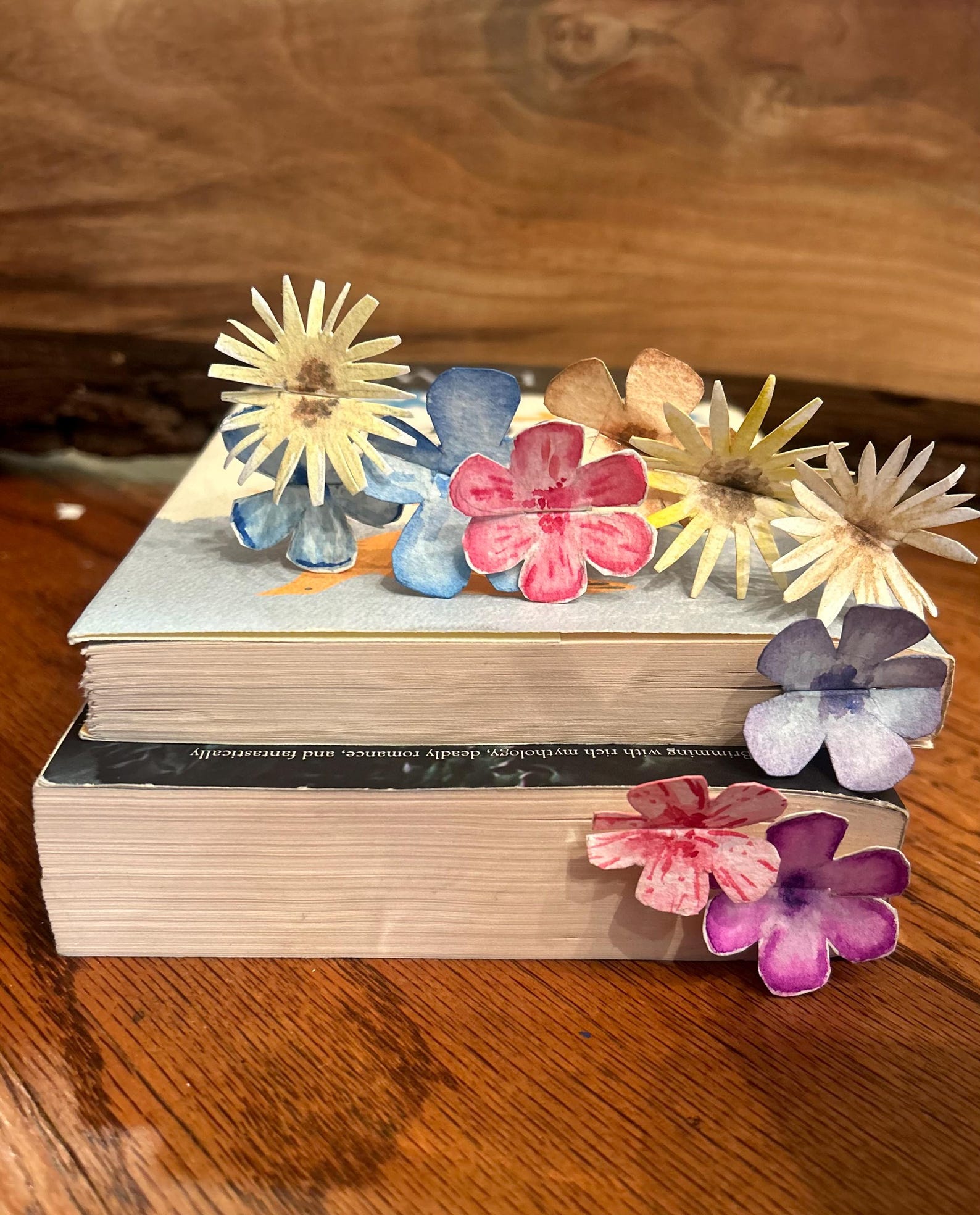 Colorful Custom Quote Birthday Flower Bookmark, Custom Bookmark, Women ...