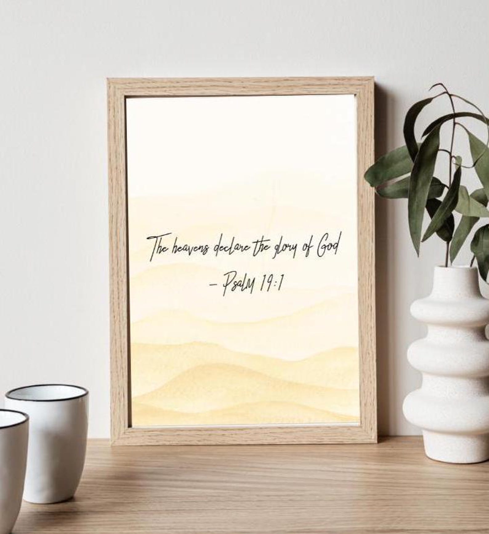 The Heavens Declare the Glory of God Poster Christian Home Decor ...
