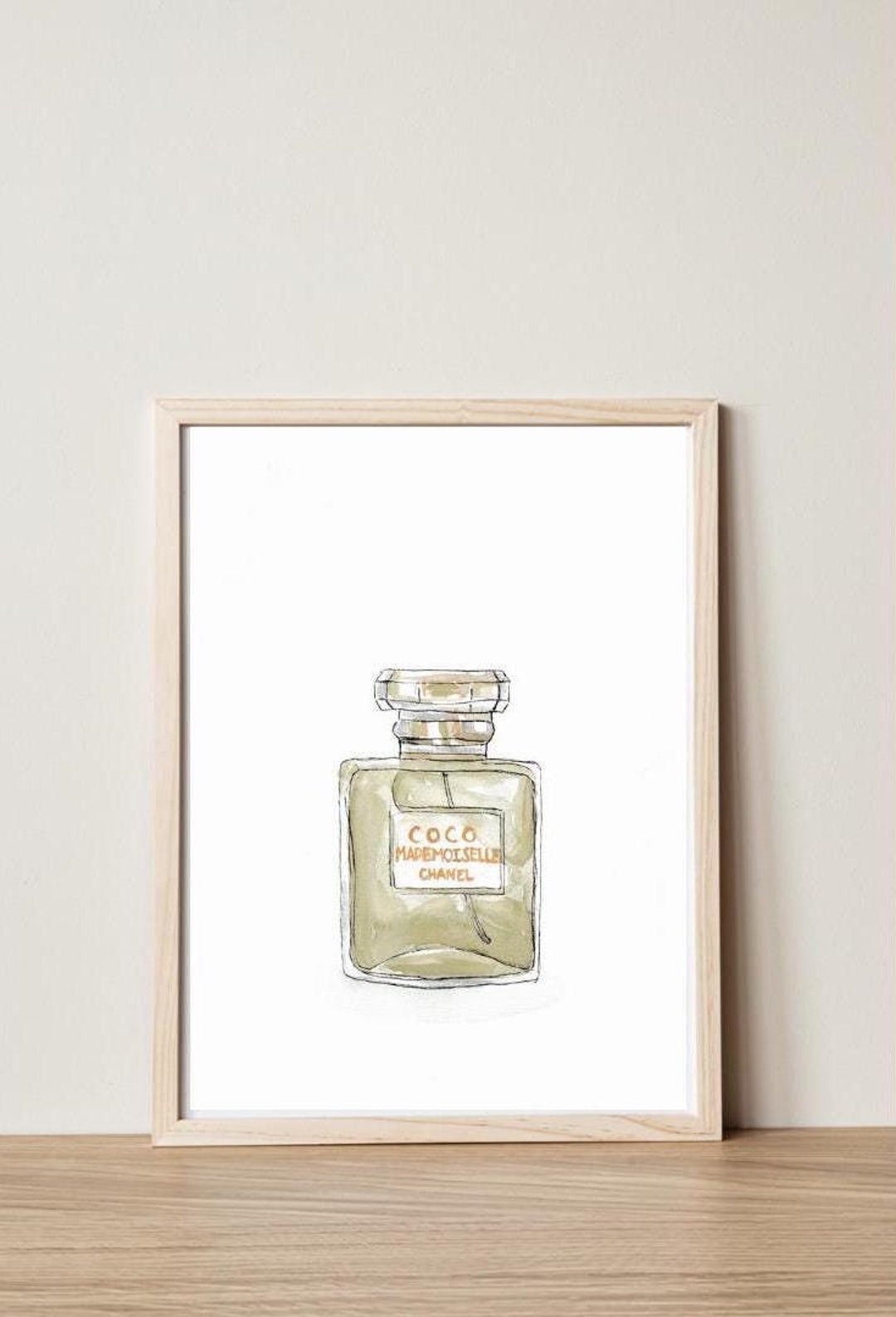 Pink/ Lime Cream Coco Chanel Mademoiselle Perfume Bottle Green Perfume ...