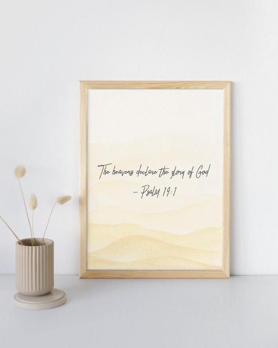 The Heavens Declare the Glory of God Poster Christian Home Decor ...