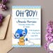 Personalized Stitch Boy Baby Shower Invitation, Stitch Baby Shower ...