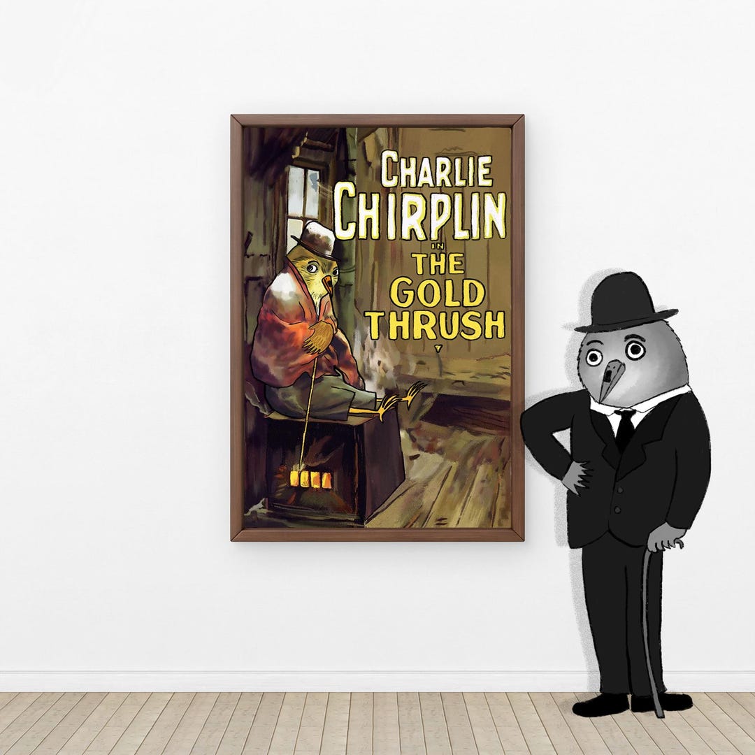 The Gold Thrush (the Gold Rush 1924 Poster) - Etsy