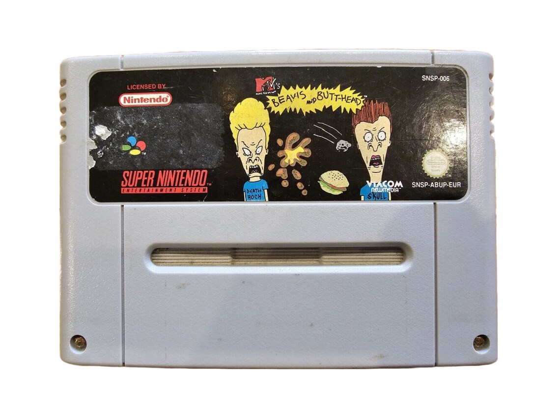 Super Nintendo Beavis and Butthead PAL - Etsy