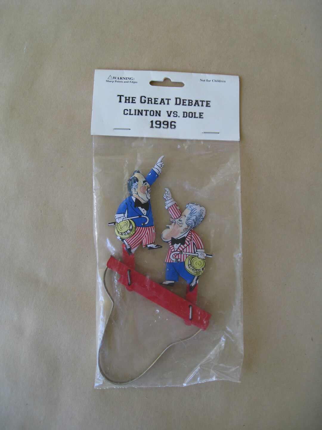 The Great Debate: Clinton Vs. Dole, 1996 Finger Puppet Toy - Etsy