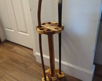 Walking Stick Rack Wooden Storage Rack for Walking Canes Sticks ...