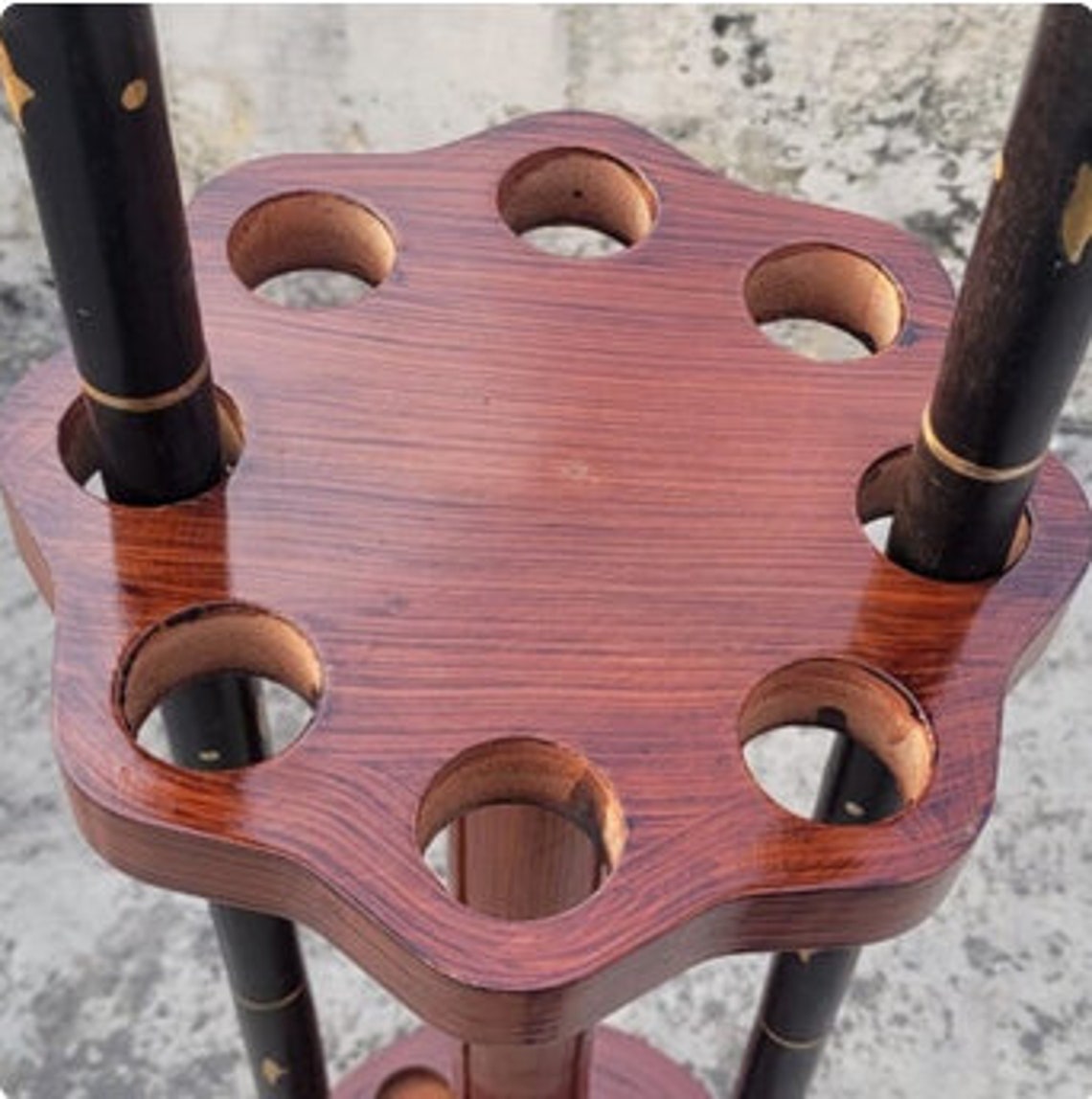 Walking Stick Rack Wooden Storage Rack for Walking Canes Sticks ...