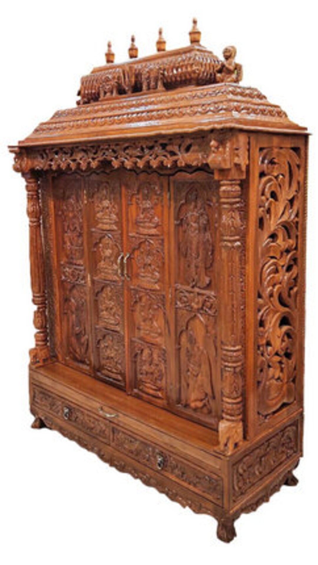 Carving Temple Handmade,pooja Mandir Wooden Home Temple Carving Home ...