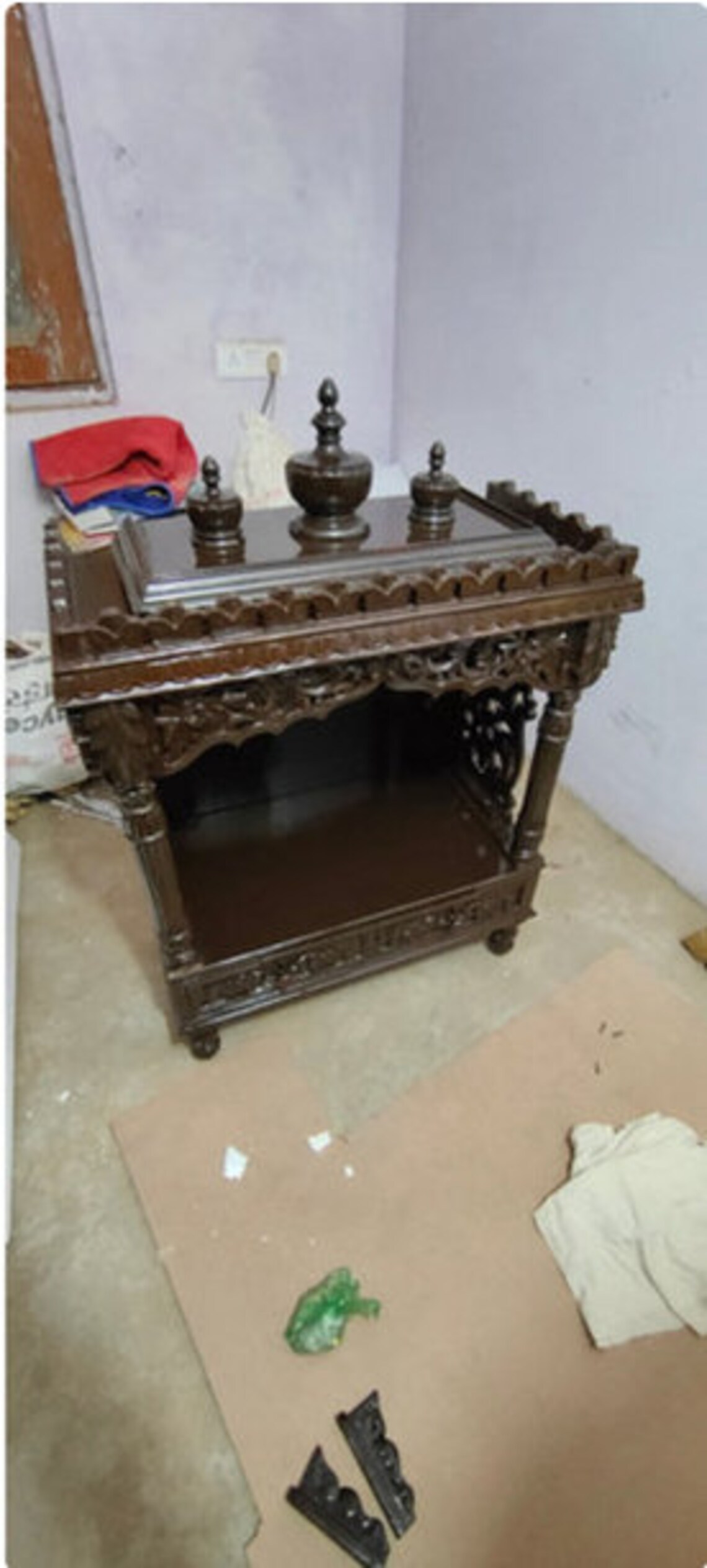 Wood Pooja Mandir Temple for Home Wooden Home Temple Worship Temple ...