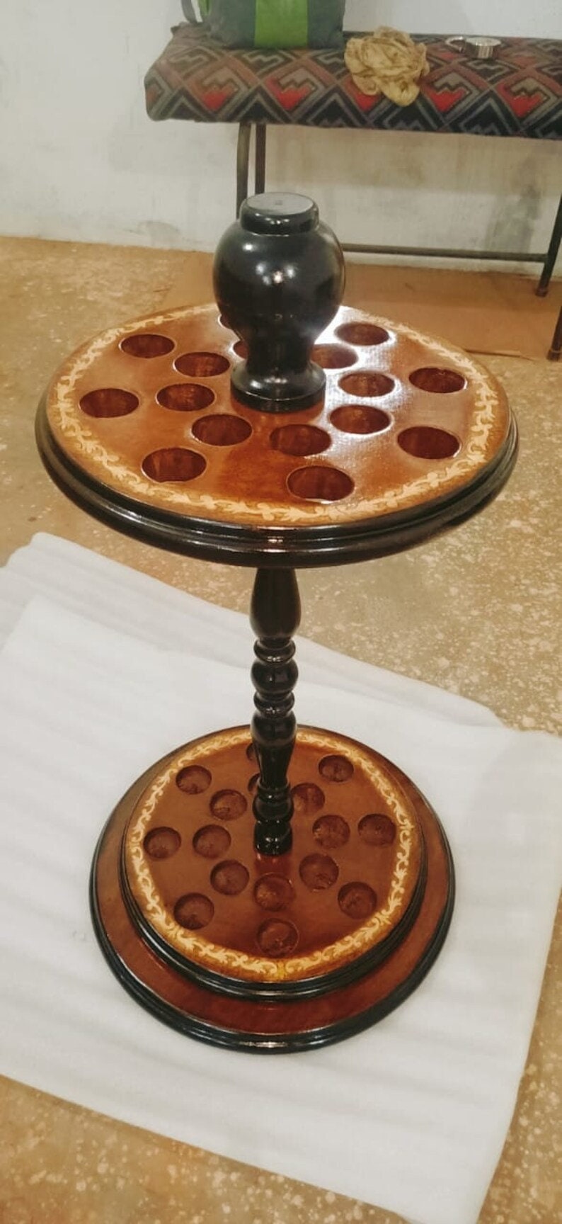 Teakwood Walking Walking Cane Stand Rack for Walking Canes Sticks Golf ...