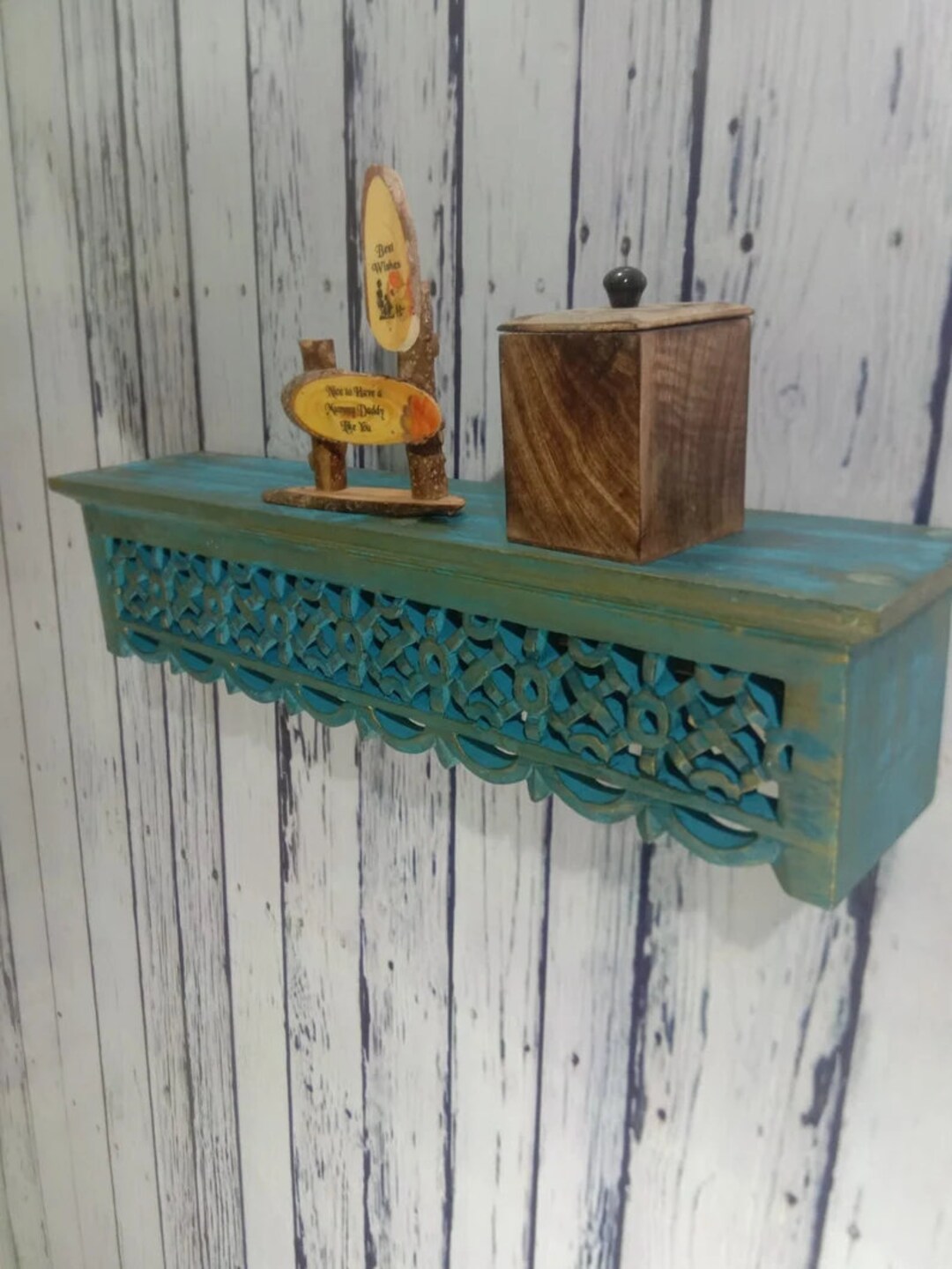 Wooden Carving Wall Shelf/handmade Wall Wood/handcrafted Wall Shelf ...