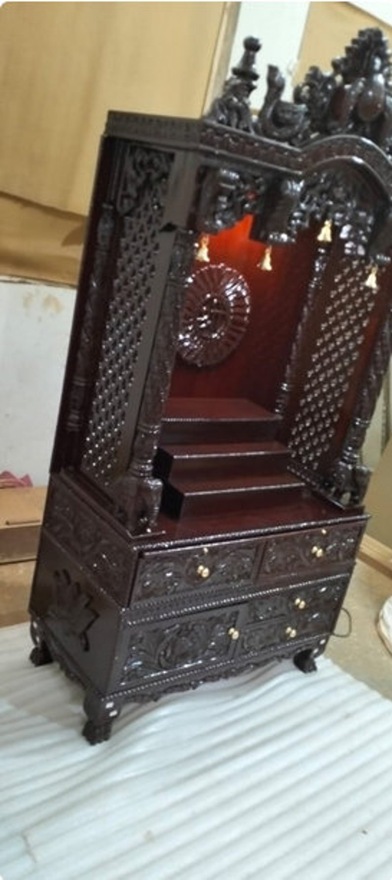 72 Large Indian Temple Modern Hindu Temple Unique Design Teakwood ...