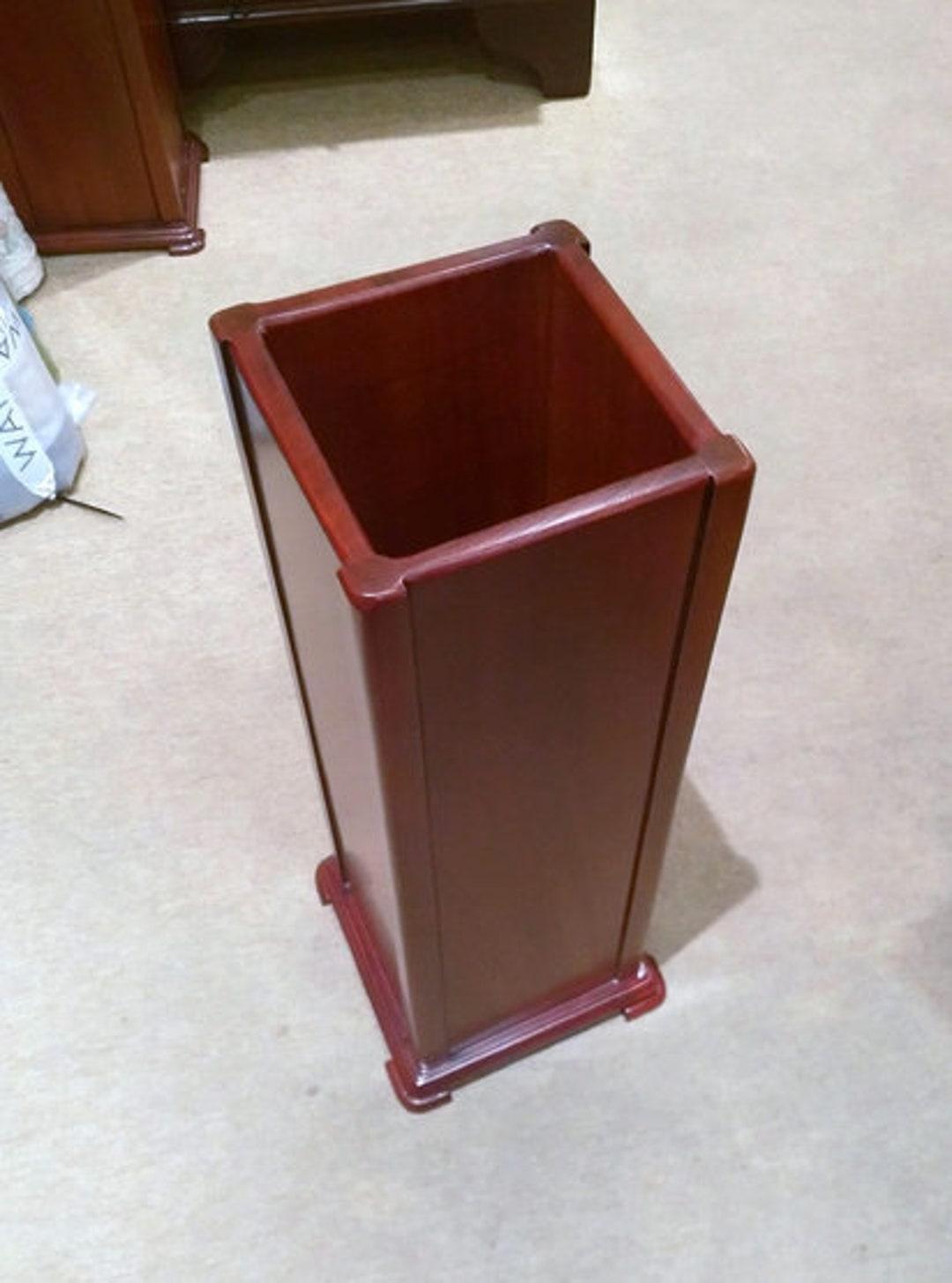 Wooden Wallking Stick Stand Tick Home Decor Golf Clubs Display Stand ...