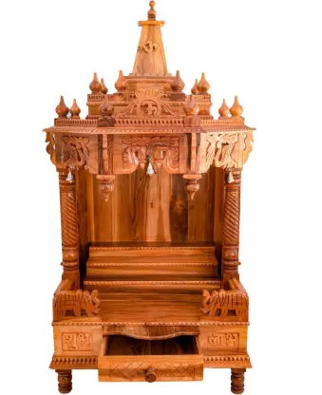 Wooden Temple/worship Temple/decorative Temple/wood Home Temple/wood ...