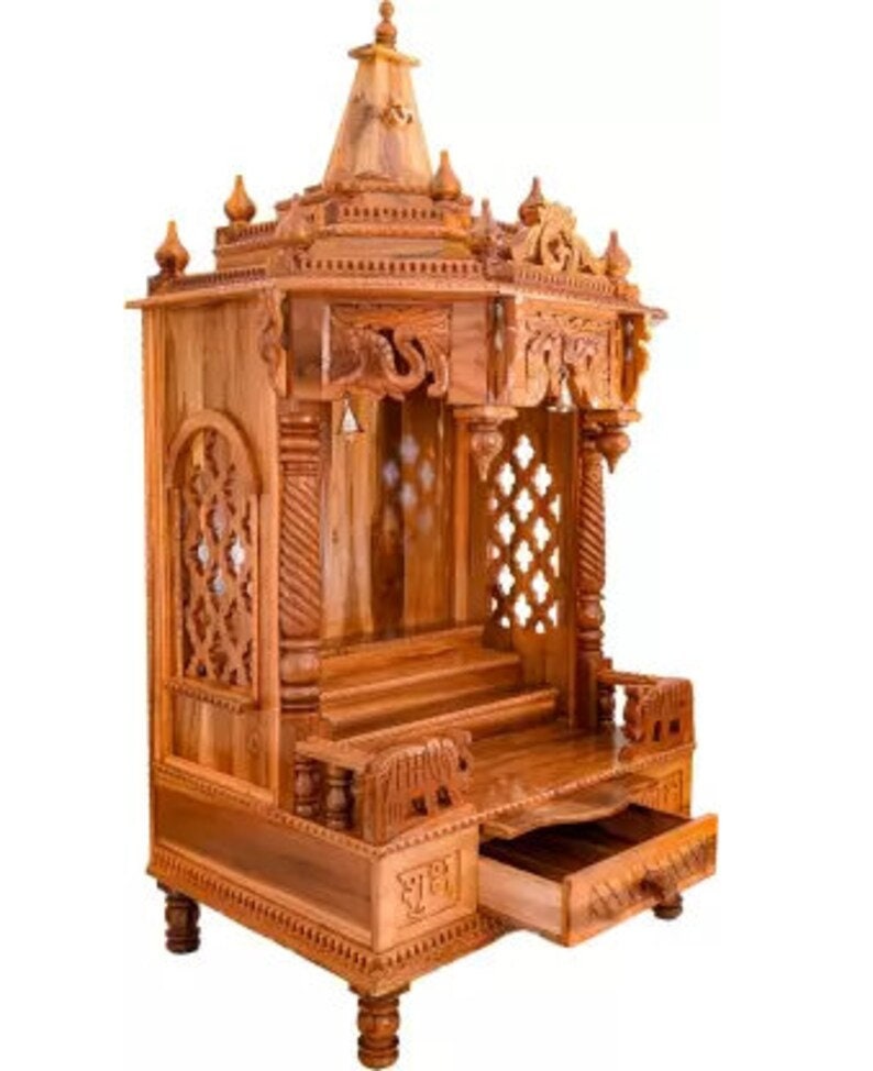 Wooden Temple/worship Temple/decorative Temple/wood Home Temple/wood ...