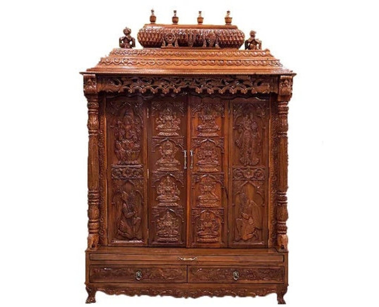 Carving Temple Handmade,pooja Mandir Wooden Home Temple Carving Home ...