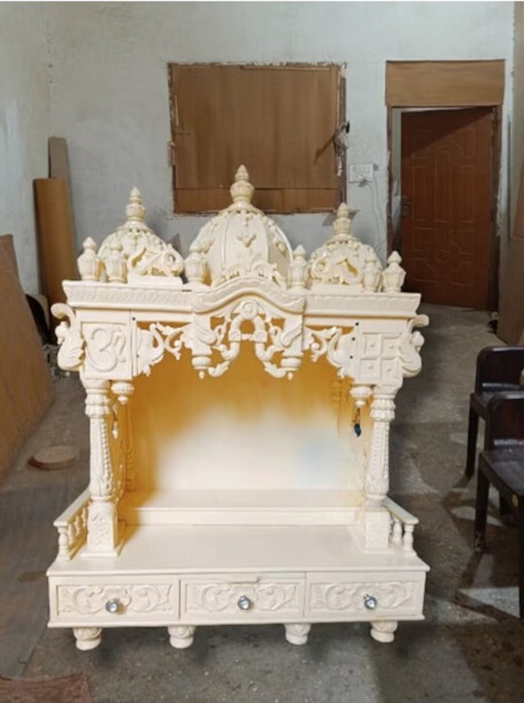 Handmade Temple Wooden Home Temple/wood /pooja Mandir/ Mandir/south ...