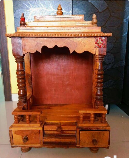 Wooden Temples/temple Dome/puja Mandir Carving Wood Home Temple Brown ...