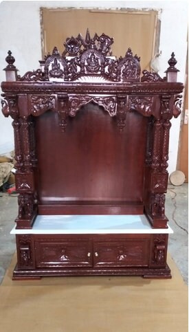 72 Large Carved Modern Temple Unique Design Teakwood Hometemple Solid ...