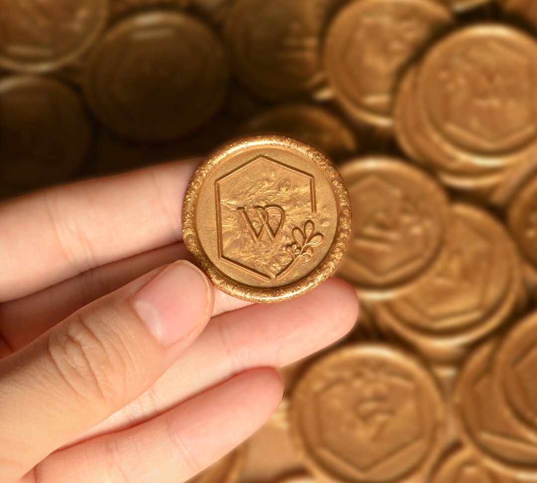 Custom Handmade Wedding Wax Seal Stickers, Monogrammed Wax Seals With ...