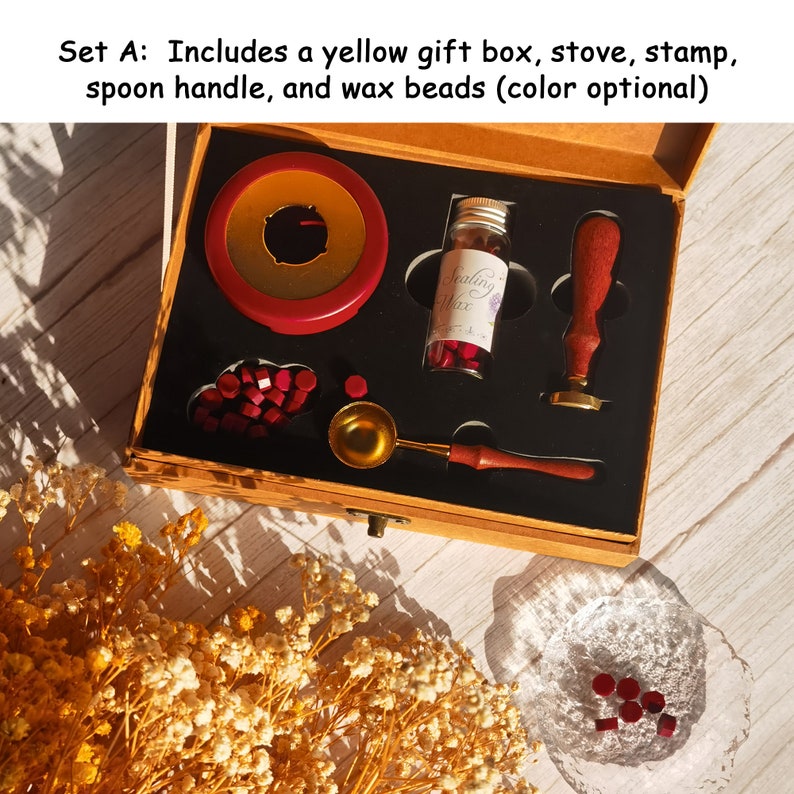 Personalizedwedding Wax Stamp Kit/ Custom Logo Wax Seal Stamp - Etsy