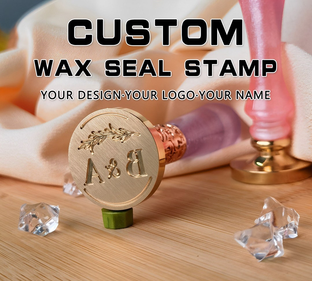 Personalized Wax Seal Stamp Kit,custom Wedding Wax Seal Kit,custom Any ...