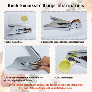 CUSTOM EMBOSSER / Initials Embosser / Library Embosser / From the ...