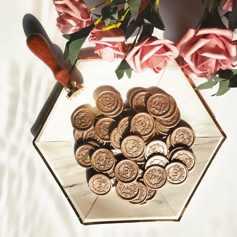 Custom Wax Seal Logo Stickers40 Logo Series Designshandmade - Etsy UK