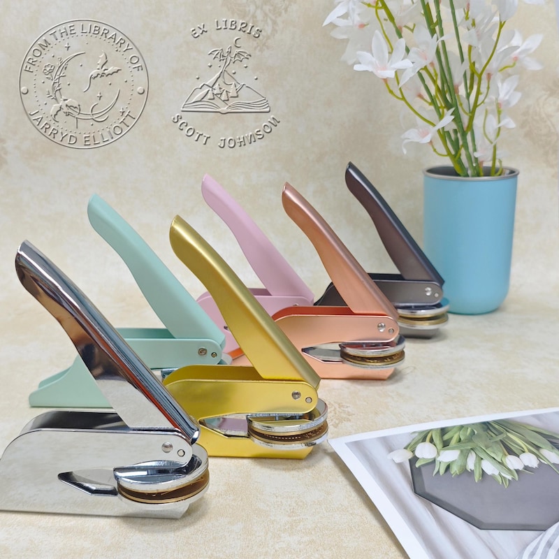 Embossed Name Cards - Etsy