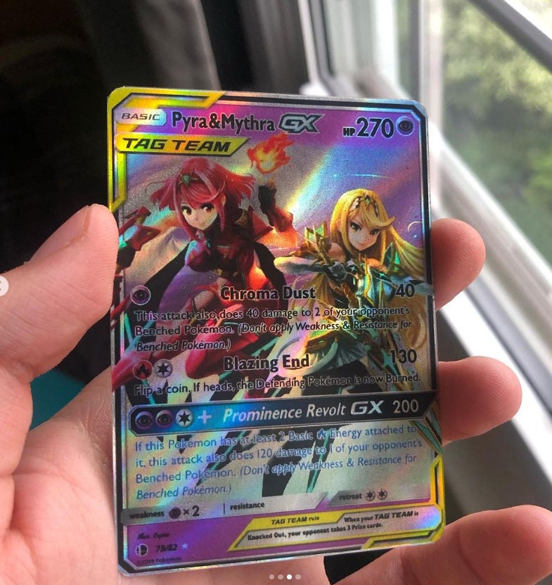 Smashcards Pyra & Mythra GX Tag Team - Etsy