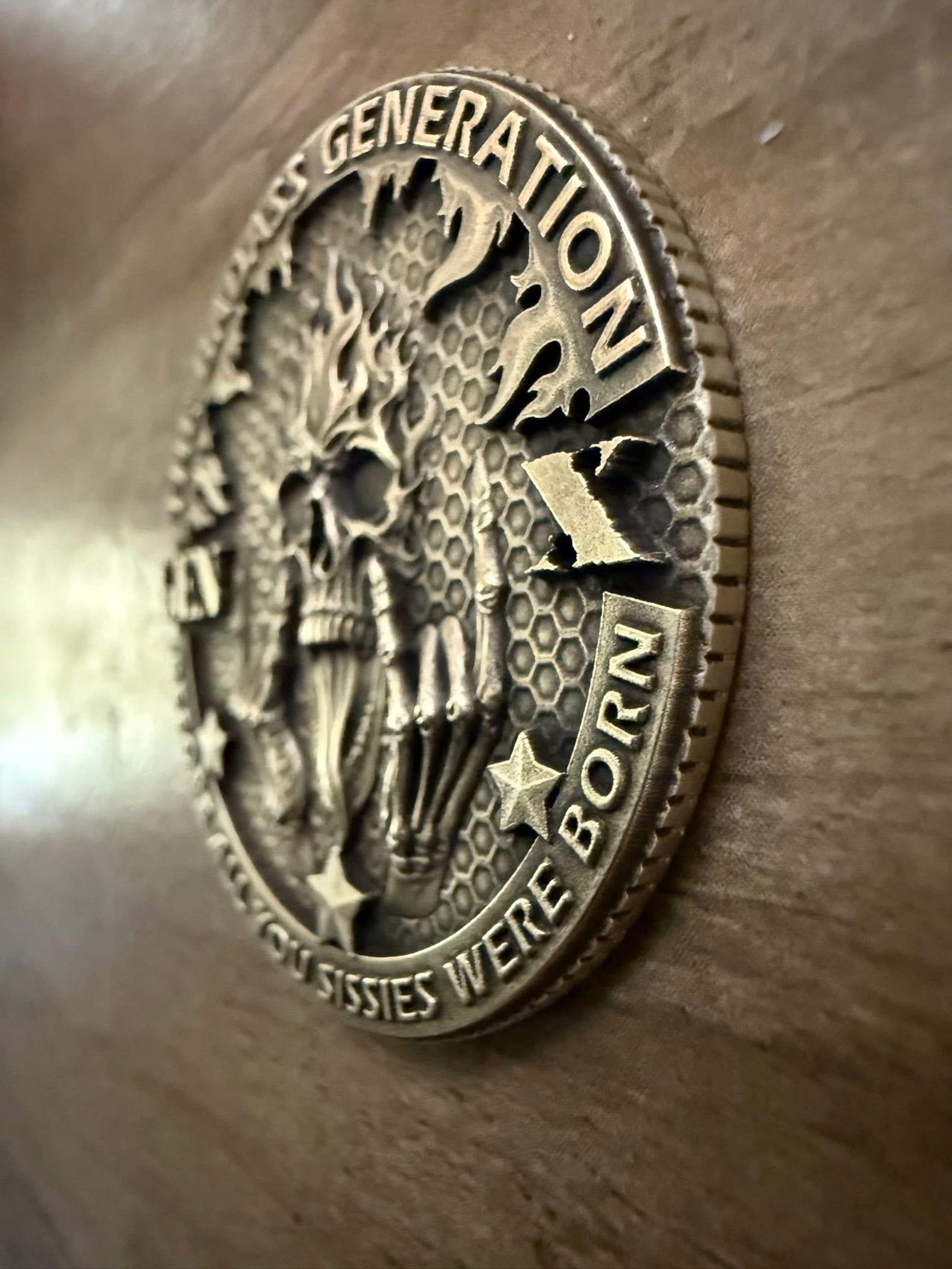 GEN X Brass Challenge Coin: Badass Generation Tribute - Etsy