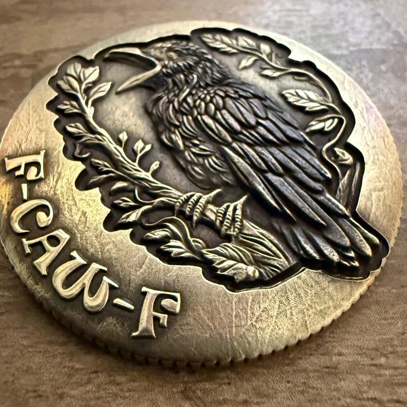 Challenge Coin F Caw F - Etsy Canada