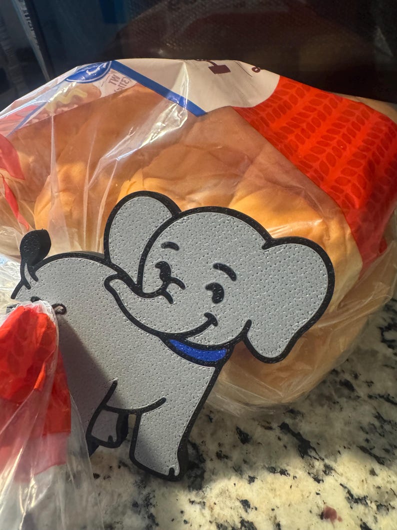 Elephant Butt Bread Clip – 3D Printed Bag Clamp With Cuteness - Etsy